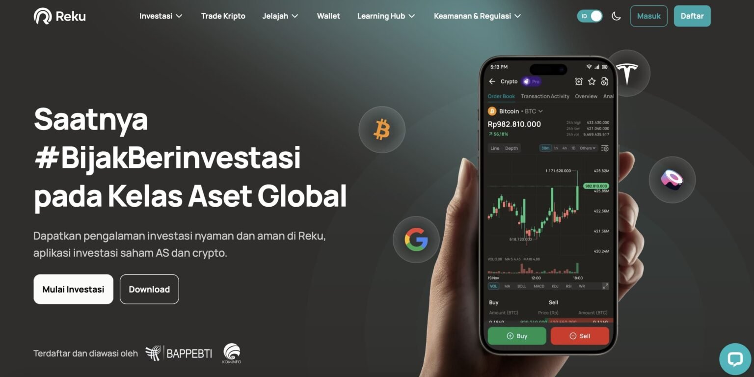 Aplikasi Saham Terbaik OJK & Luar Negeri 2025 - Invesnesia.com